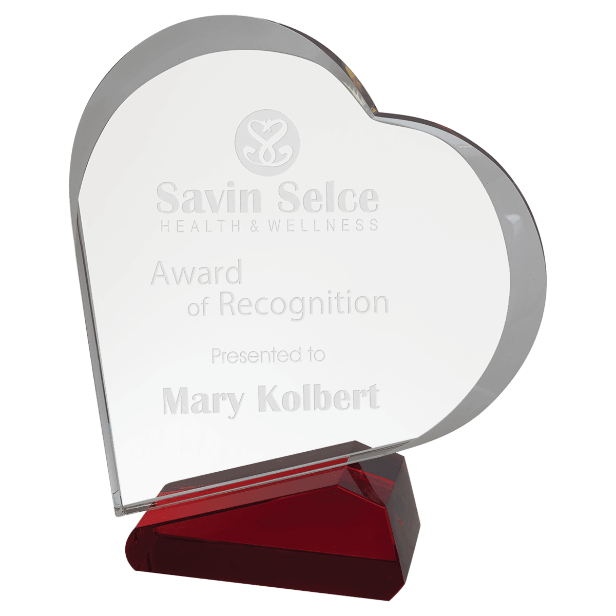 Clear/Red Crystal Slant Heart – Schoppy's Since 1921