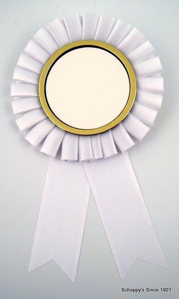 Custom Small Rosette Ribbons - ADD your logo or any Image to Center of ...