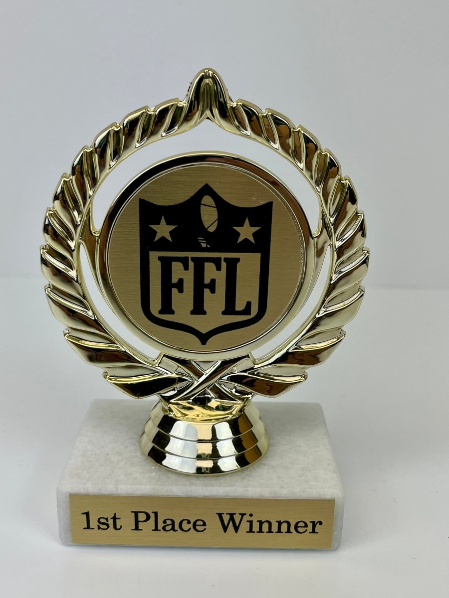 Fantasy Football League Custom Logo Trophy - Schoppy's Since 1921